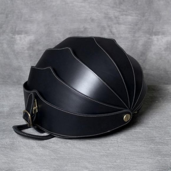 Bags | Genuine Leather Black Beetle Backpack Unique Stylish Convertible ...